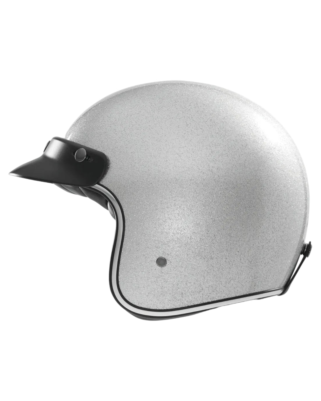 The Classic open face Helmet - Silver metal flake – MITCHUMM Industries